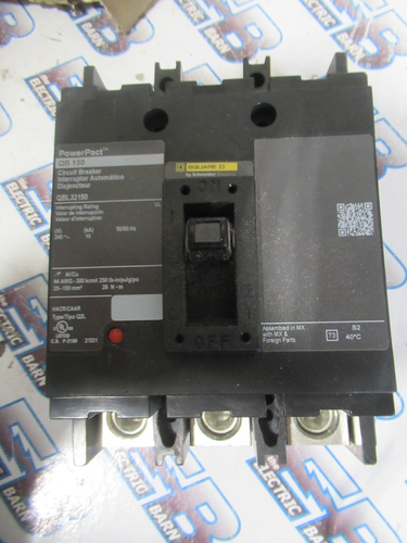 Square D QBL32150, 150 Amp, 240 Volt, 3 Pole, 10K, Circuit Breaker-NEW ...