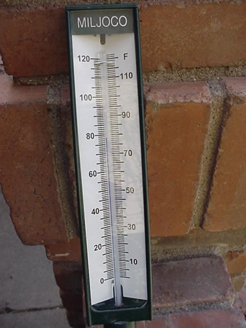 Miljoco Corp SX93535 Industrial Thermometer 9" Scale Size Aluminum Stem ...