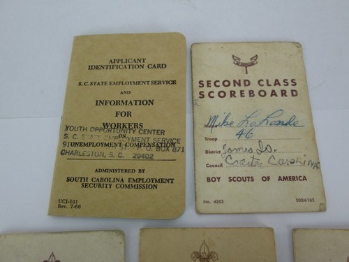 Lot of Vintage Boy Scouts of America First Class Scoreboard Totin' Chip ...