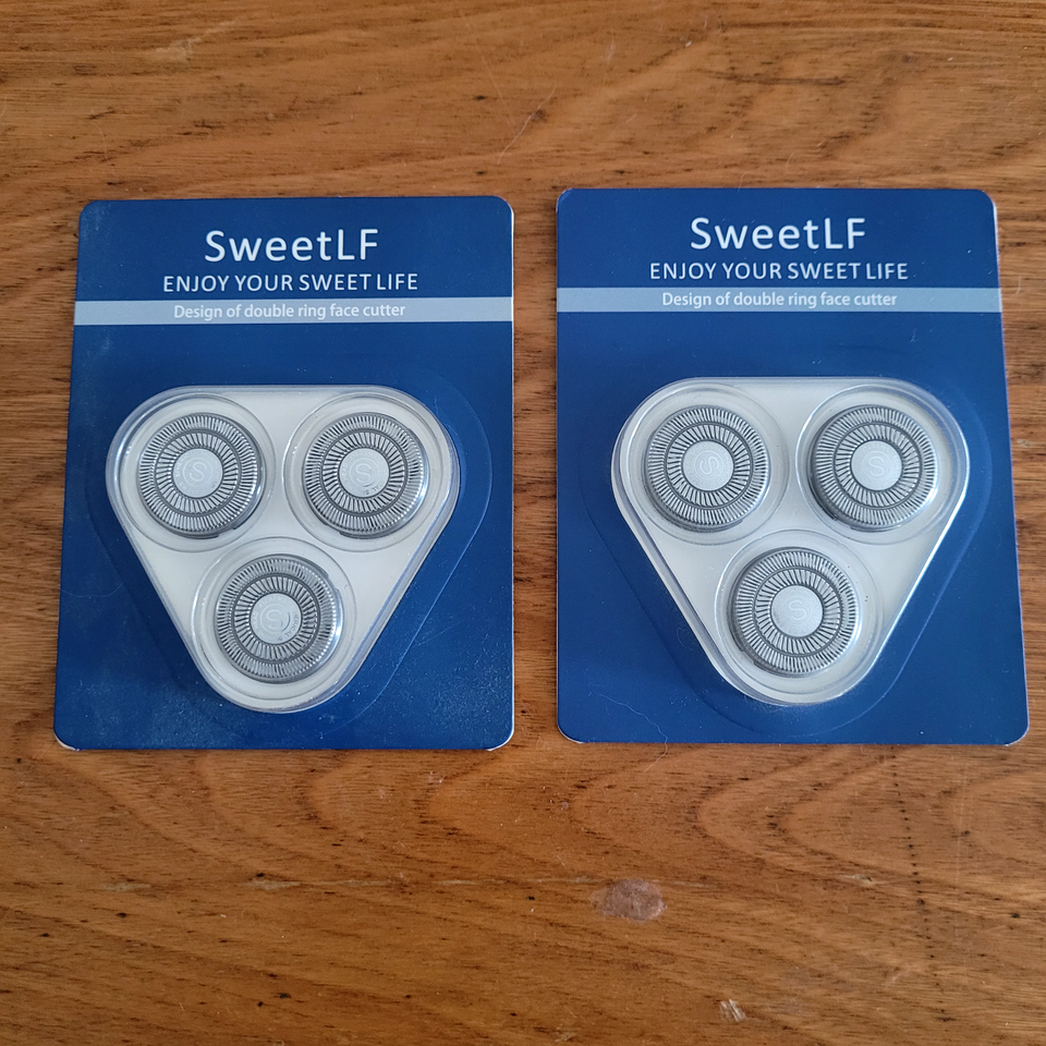 2 x 3PCS Sweetlf Replacement Blades for SweetLF Electric Razor for Men ...