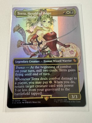 Terra, Herald of Hope (Borderless) (FOIL) Final Fantasy Magic (mtg ...