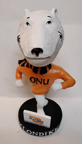 Rare ONU Ohio Northern University Klondike Polar Bear Mascot Bobblehead ...