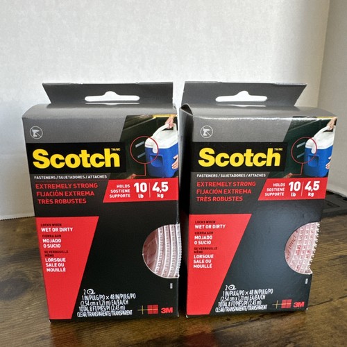 3M Scotch Extreme Fasteners 1" x 10 ft Clear RF6760 1 Brand New In Box ...