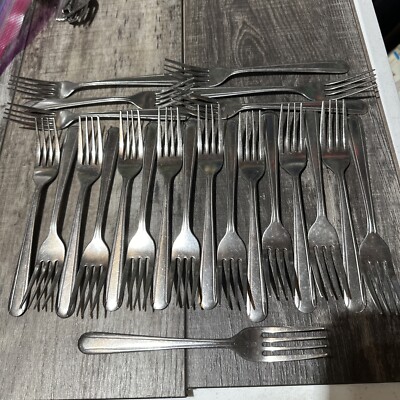 Set of 23 Wallace Brand Ware Stainless Steel Dinner Fork Dominion ...