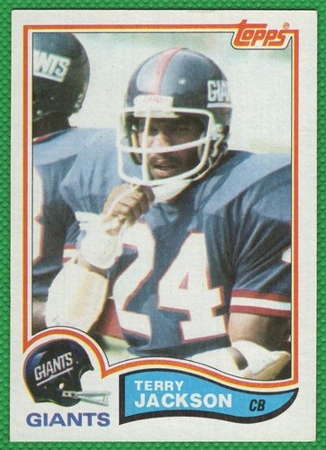 Terry Jackson - 1982 Topps #423 - New York Giants Football Card | eBay