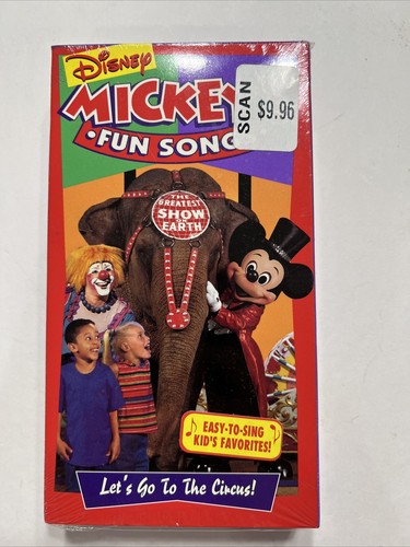 Sing Along Songs - Mickeys Fun Songs: Lets Go to the Circus (VHS, 1994 ...