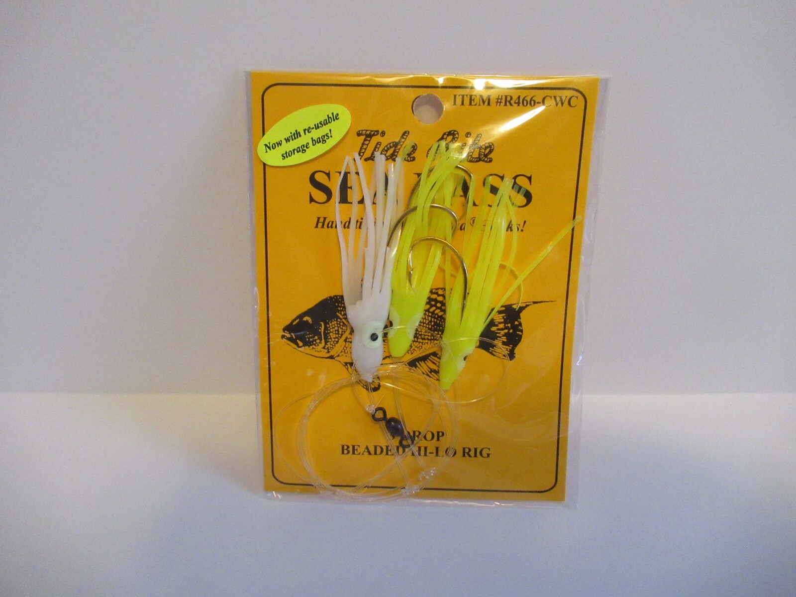 BLACK SEA BASS SKIRTED RIG 3 DROP HI-LO TIDE RITE RIGS SALTWATER ...