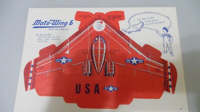 CARDBOARD AIR FLYERS MOTO WING 6 & THE SOUND JET TOY | eBay