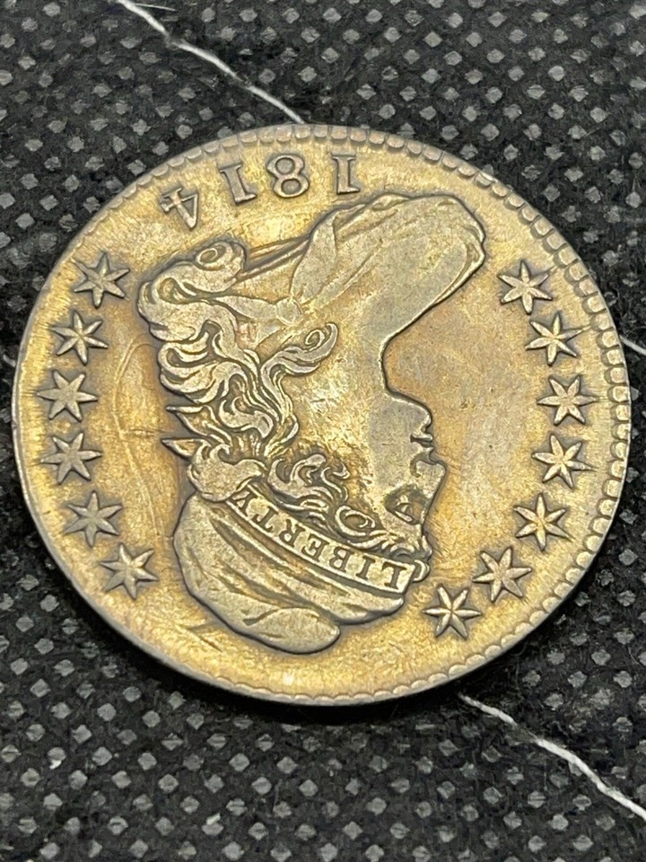 1814 50c Circulated O-107 R2 Type U.S. Capped Bust Liberty Silver Half ...