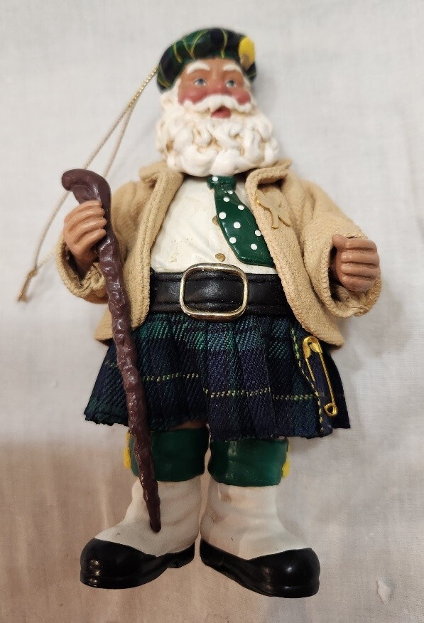 Clothtique Possible Dreams Irish Santa Christmas Ornament | eBay