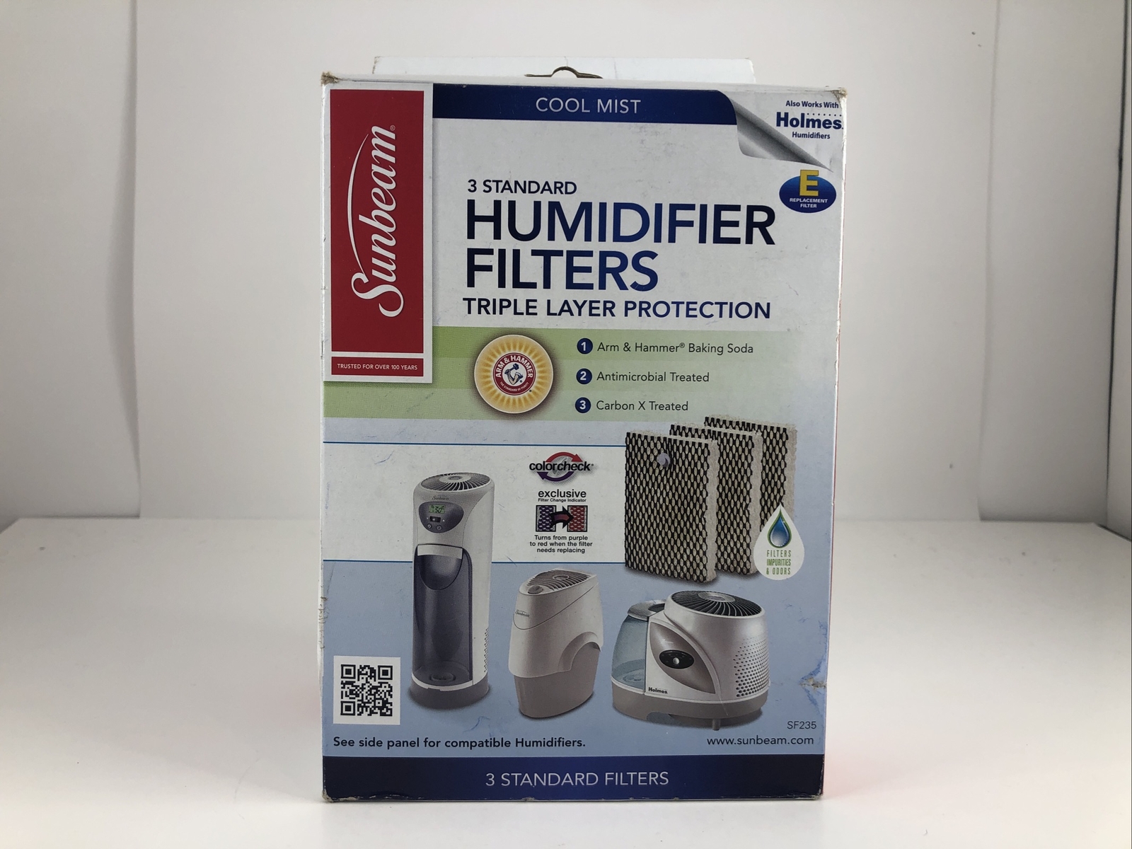 Sunbeam Cool Mist SF235PDQ-UM E Filters - White (Pack of 3) for sale ...