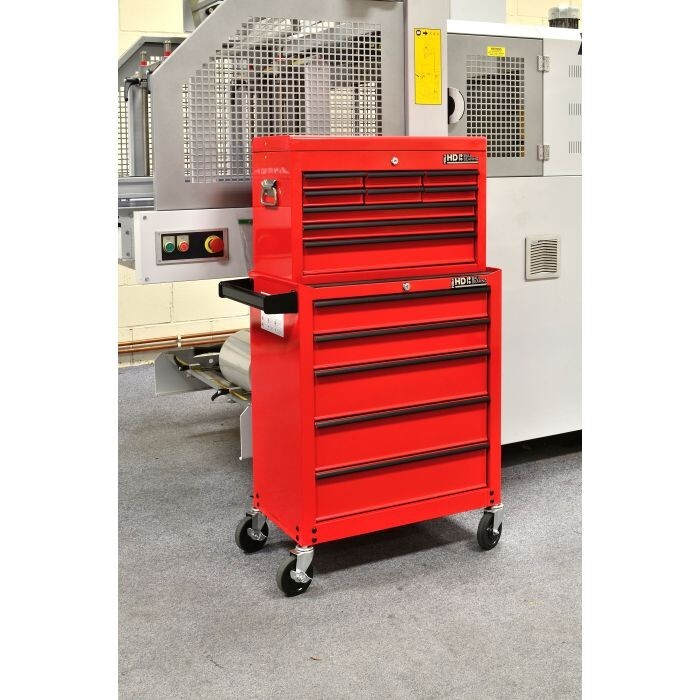 Hilka tool storage trolley chest cabinet with 186 piece eva foam tool ...