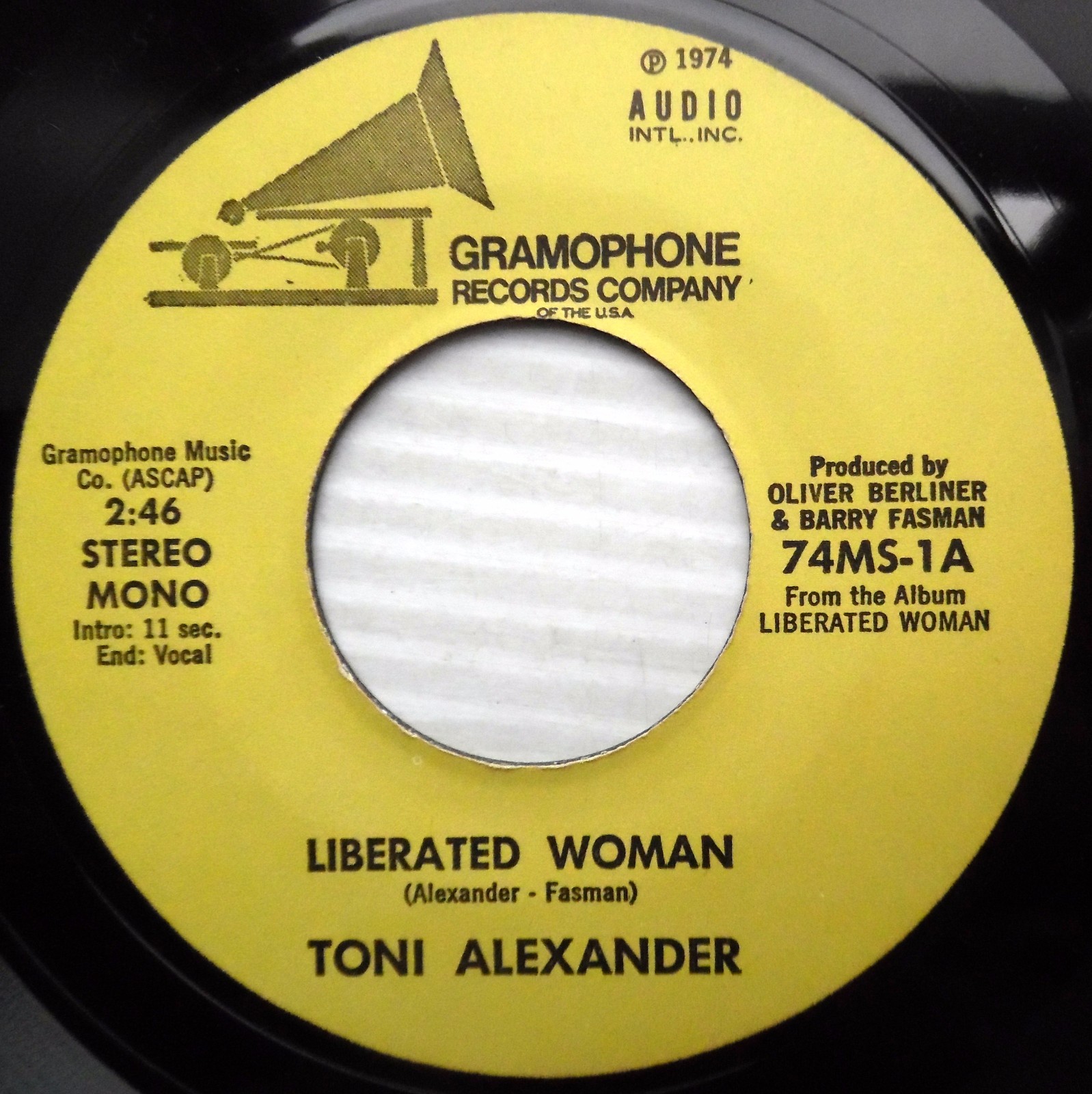 TONI ALEXANDER Liberated Woman / Today 7" 45 obscure & RARE WFMU ...