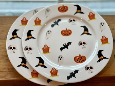 Set of 2 Ciroa WICKED Halloween Icon Salad Plates New! | eBay Australia
