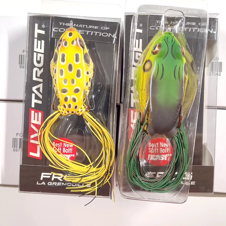 LIVETARGET Lures Frog Hollow Body 16 lot FGH65T501,FGH55T501,FGH55T508 ...