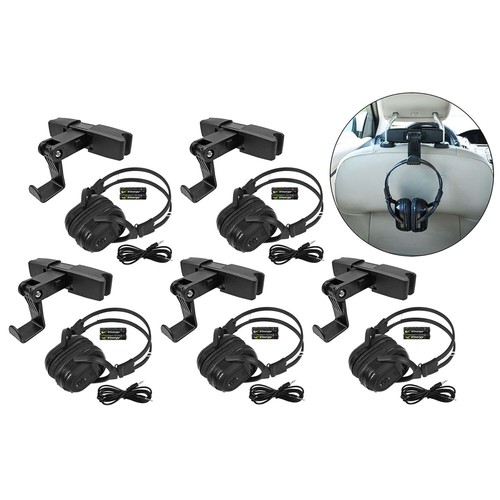 5 Fold In Wireless IR Rear TV DVD Headphones Headset GMC Vehicles ...