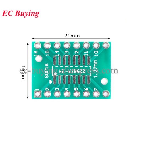 10pcs TSSOP16 SSOP16 SOP16 to DIP16 Transfer Board Pin Plate Adapter 0. ...