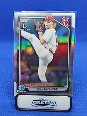2024 Bowman Draft - Chrome Refractor #BDC-137 Brian Holiday (RC) | eBay