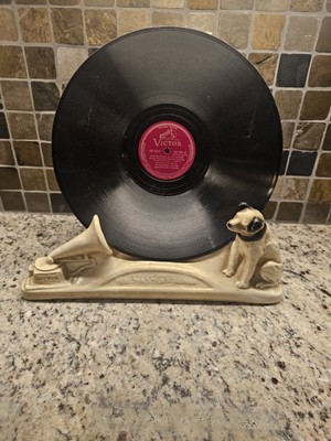 RCA Victor His Master's Voice Chalkware Record Store Counter Display ...