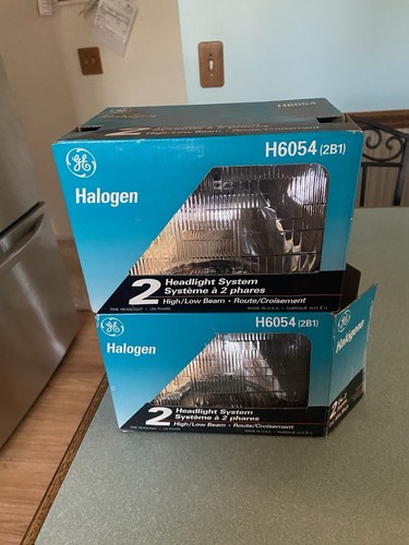 (2) GE LIGHTING H6054 HALOGEN HIGH LOW BEAM REPLACEMENT HEADLIGHT BULBS ...