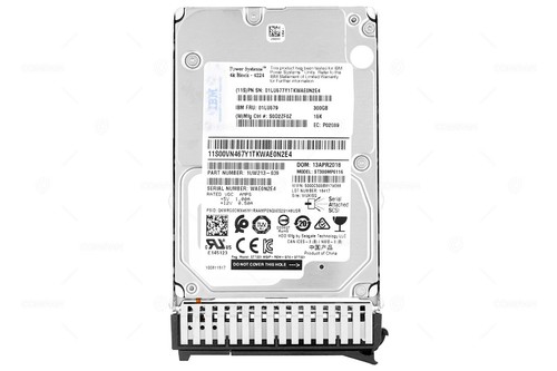 01LU579 IBM HDD 300GB 15K SAS 6G 2.5" SFF FOR IBM S924 PSERIES POWER 9 ...