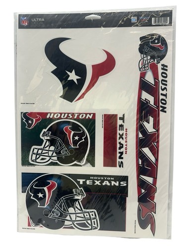 Houston Texans NFL Multi Use Ultra Decals Set of 5 Sticker Car Wincraft ...