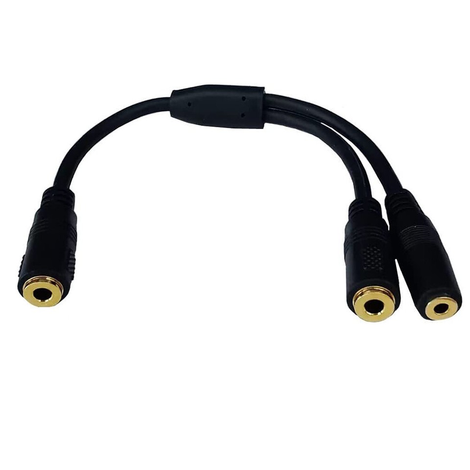3.5mm Female to 2.5mm Female 3.5mm Female 3Pole TRS Splitter Audio ...
