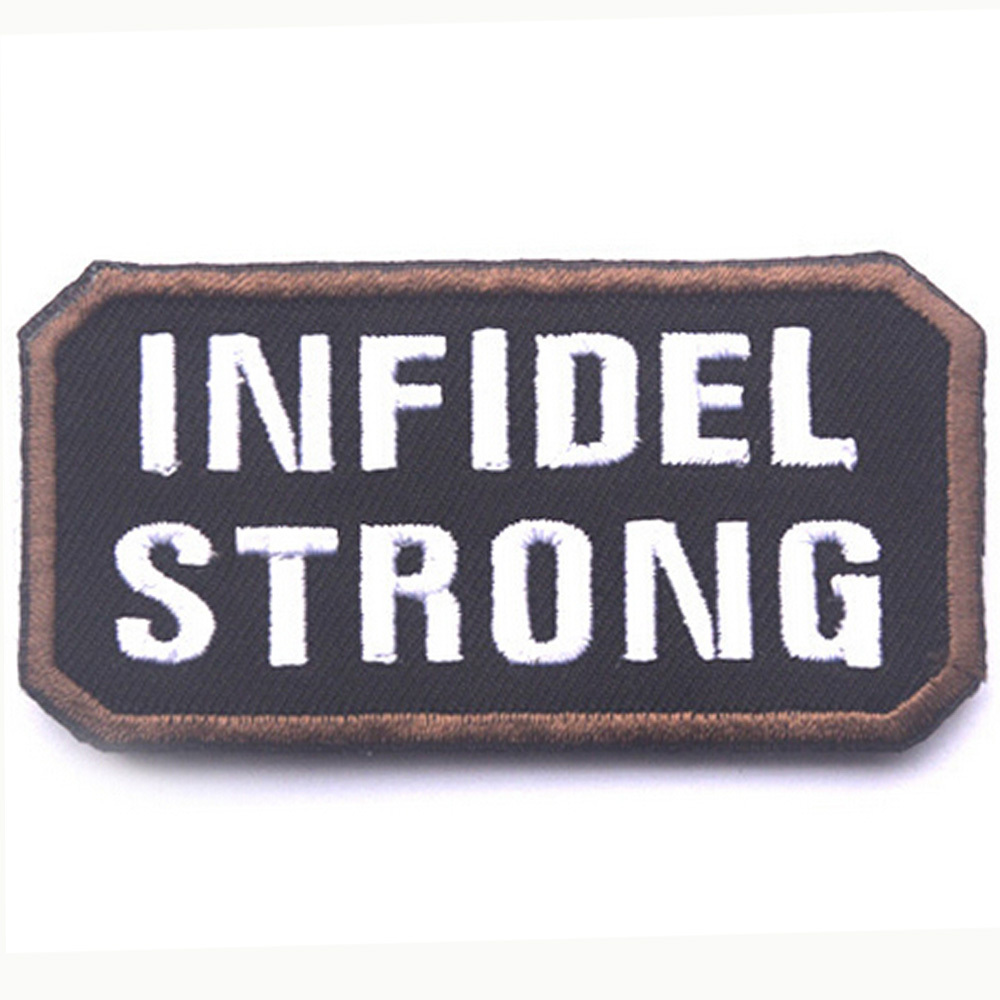 2PCS INFIDEL STRONG US U.S. ARMY TACTICAL HOOK LOOP PATCH EMBROIDERED BADGE | eBay