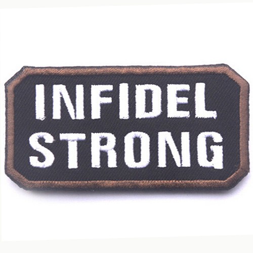2PCS INFIDEL STRONG US U.S. ARMY TACTICAL HOOK LOOP PATCH EMBROIDERED ...