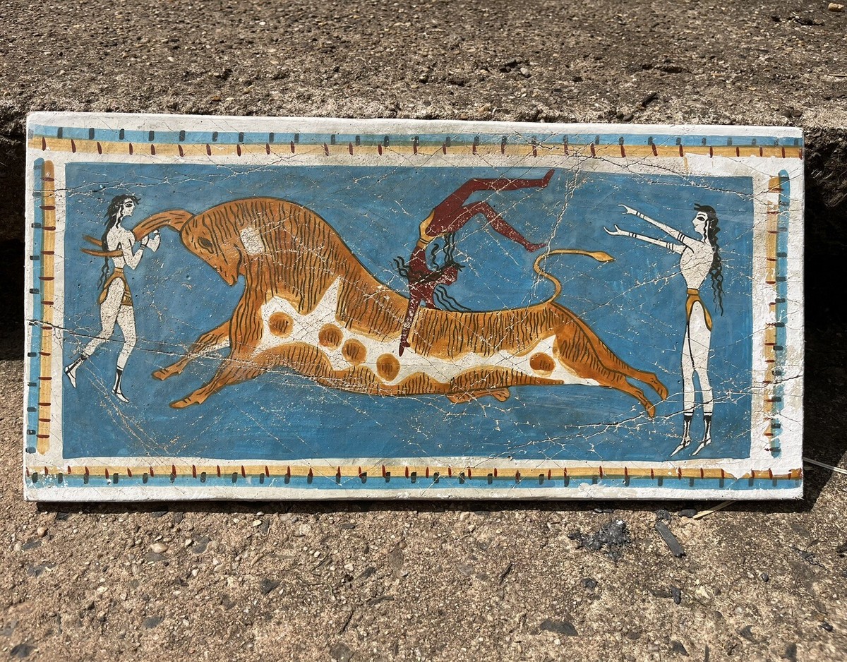 Bull Dance Fresco Of