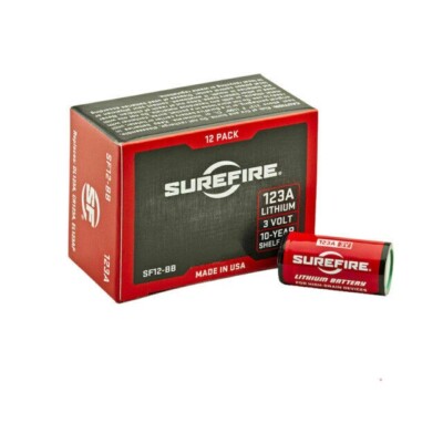 SureFire CR123A 123A 3 Volt Lithium Batteries - 12 Pack! Brand New! EXP ...