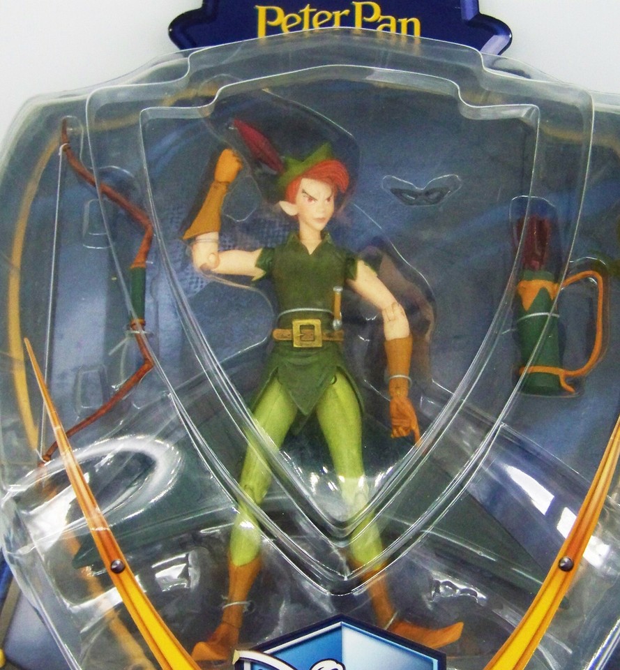 DISNEY STORE EXCLUSIVE 9" PETER PAN HEROES ACTION FIGURE DOLL 2005 ...