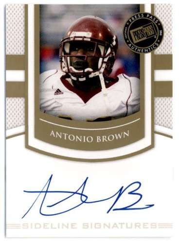 2010 Press Pass PE Sideline Signatures Gold Antonio Brown | eBay