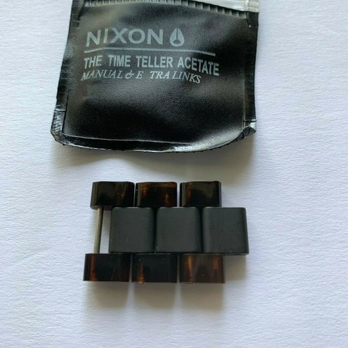 Nixon The Time Teller Acetate Brown & Gray Extra Watch Links | eBay