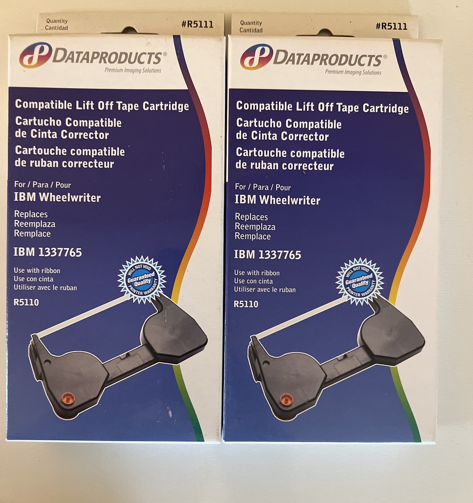2 Dataproducts Lift Off Tape Cartridge For IBM Wheelwriter R5110 FOR ...