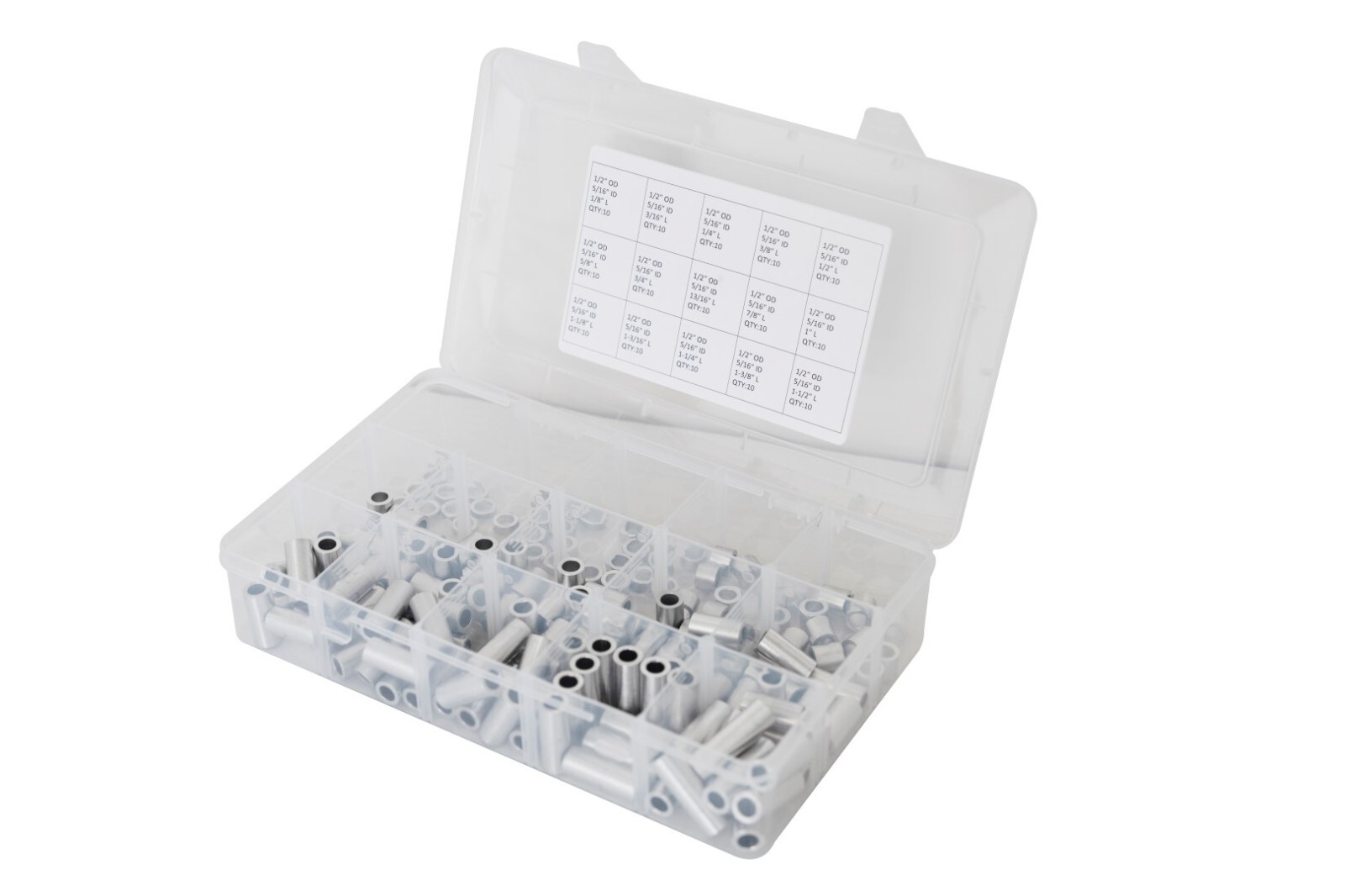 Aluminum Spacer Standoff Bushing Assortment Kit 1/2" OD x5/16" ID (150 ...