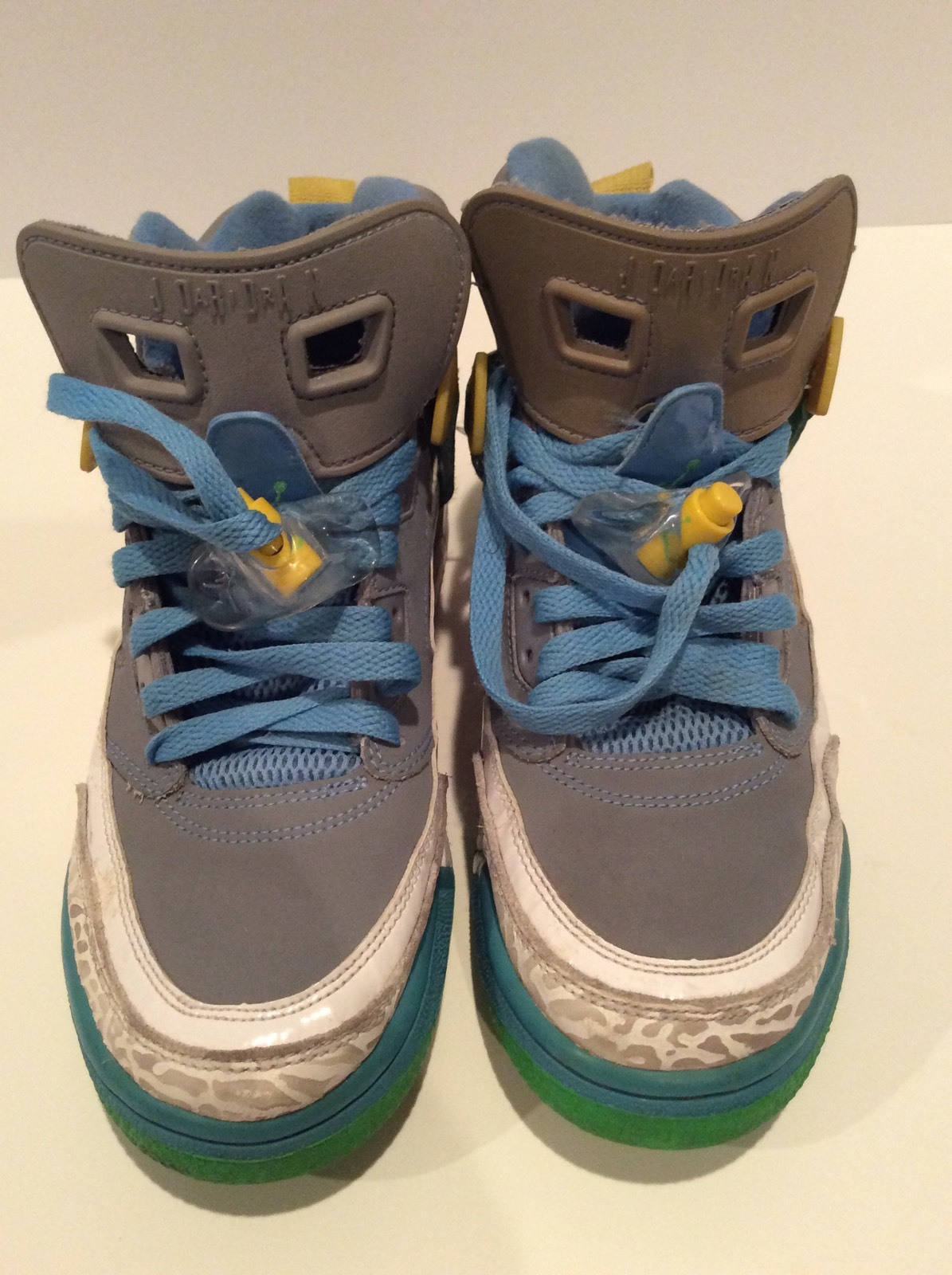 Nike Jordan Spizike GS Easter Stealth Grey Green Blue 317321-056 Size 6 ...