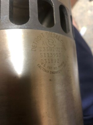 Genuine Detroit Diesel Liner 71 Series #3 Cylinder 23502022 | eBay