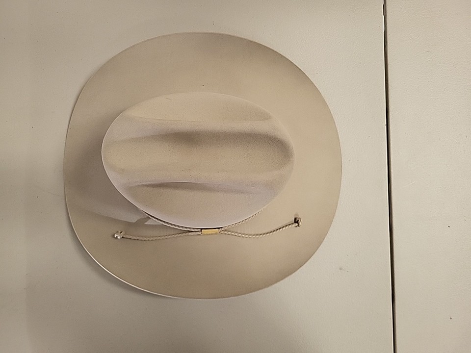 Vintage Stetson 4X Beaver Felt Hat Bone Silverbelly Size 7-1/4 | eBay