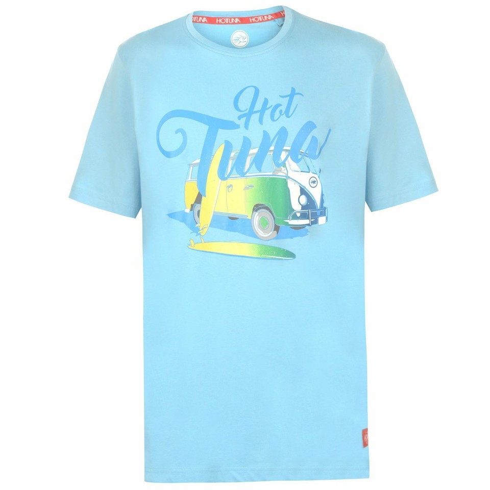 Mens Branded Hot Tuna Logo Fashion Short Sleeves T Shirt Top Size S-4XL ...