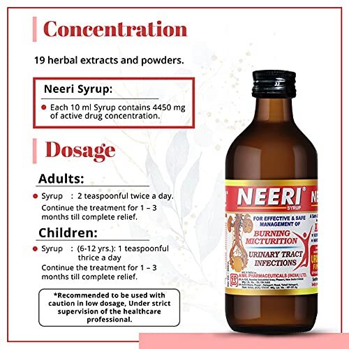 Aimil NEERI SYRUP (200ml) Herbal Ayurvedic Urinary Wellness | eBay