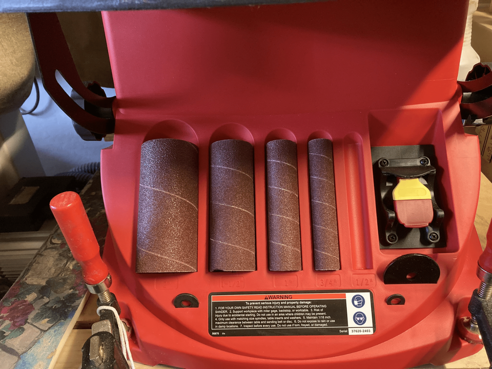 Bauer Oscillating Edge Belt Spindle Sander Sanding Tool DIY Project ...