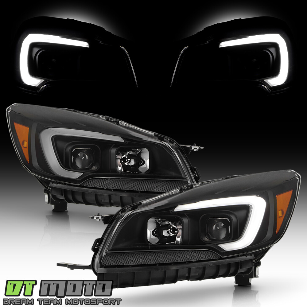For 2013-2016 Ford Escape Halogen Black Smoked LED Tube Projector ...