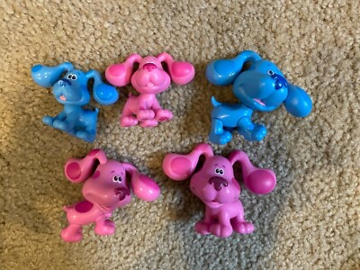 5 BLUES CLUES & YOU BLUE & MAGENTA PVC FIGURES 2019 VIACOM | eBay