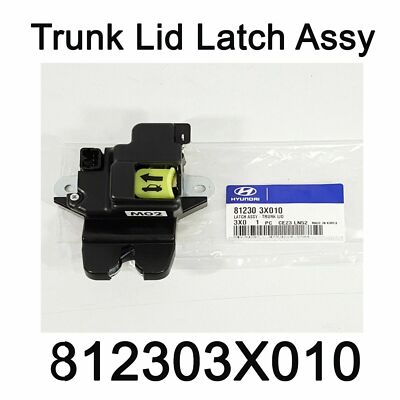 New OEM Latch Lock Actuator Trunk Lid OEM 812303X010 For Hyundai ...
