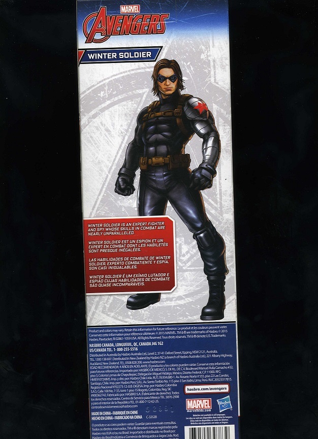 WINTER SOLDIER ( 12" ) ( 2015 ) MARVEL TITAN HERO AVENGERS ACTION ...