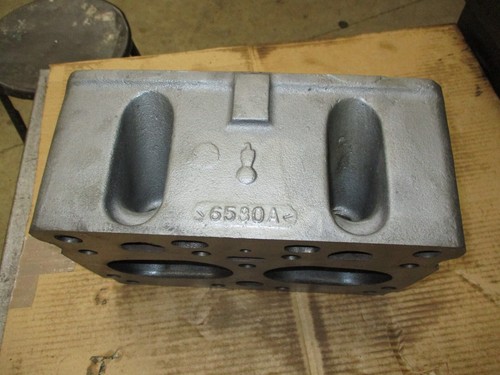 1957 Case 411 Engine 6520A Gas Rebuilt Cylinder Head + Valves Tractor 2 ...