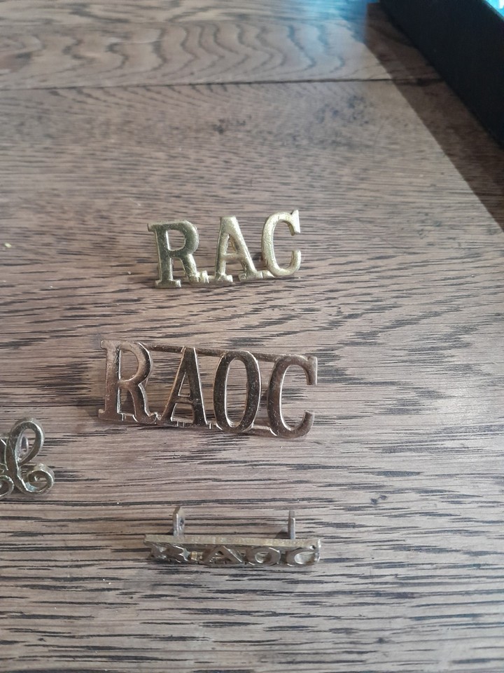 15 x Army Military Shoulder Title Badges RE RAOC RAC RAMC KSLI ASC ...