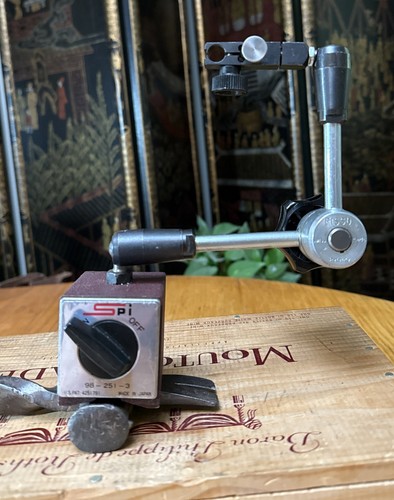 SPI Magnetic Base 98-251-3 W/ Fisso Swiss Made Adjustable Arm Good ...