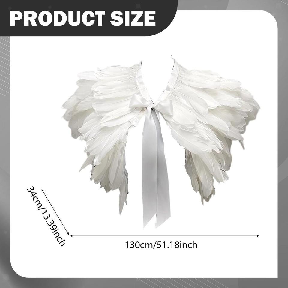 Feather Shawl Comfortable Photography Prop Fancy Dress Feather Shrug ...